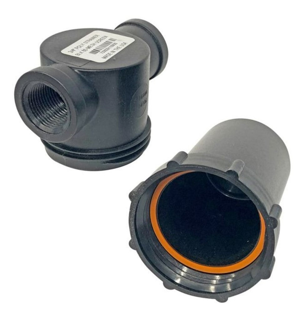 Hypro 5116444 3/4 in. Polypropylene Line Strainer with 80 Mesh Steel S ...